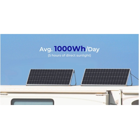 200W Monocrystalline PV Solar Panels For Motorhome Camping Boat ...