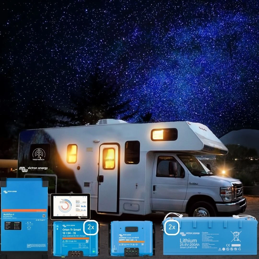 Pre Wired Victron 24V 3kVA 10kWh Solar System For RV Motorhome