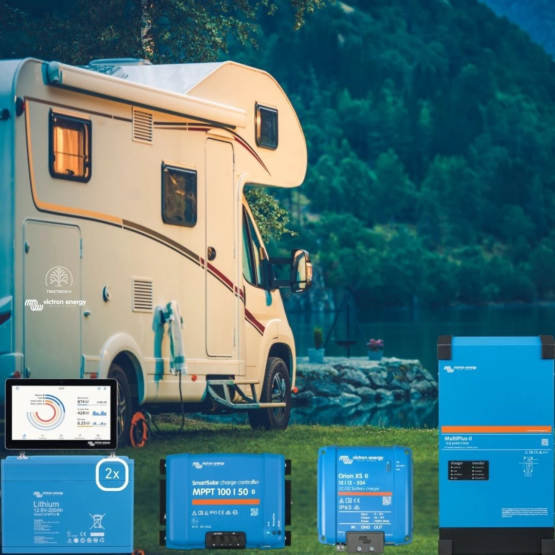 Victron 3kva 5kwh Pre Wired Solar Kit Inverter Charger Battery System